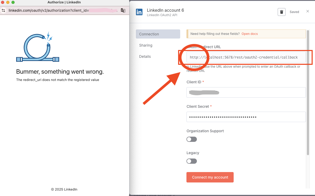 Problemy z LinkedIn OAuth Redirect URL - FAQ
