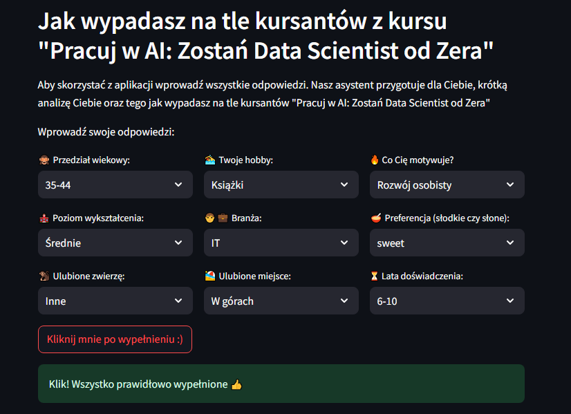 Aplikacja AI Group Fit - Portfolio